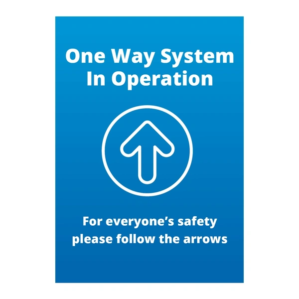 One Way System In Operation Signage | IPC Print Ltd